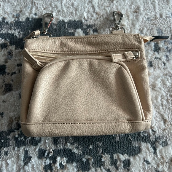Bags | Nwt Elegant Cream Leather Crossbody Bag | Poshmark